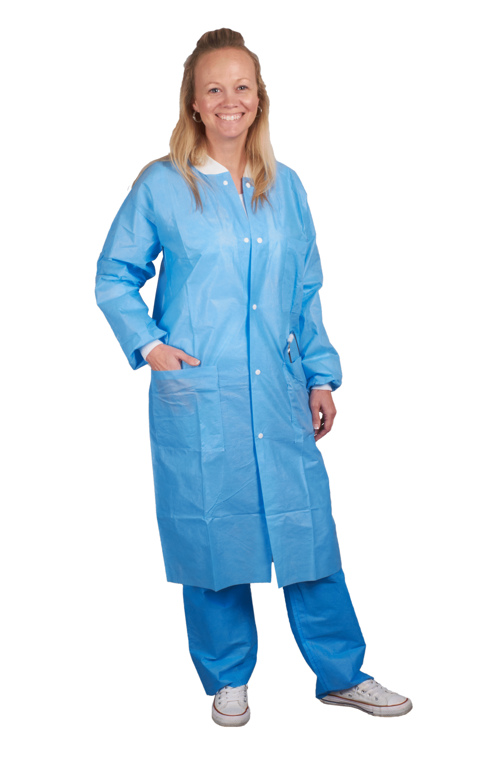Lab Coat, Disposable, Small-Lt – DJASBK01 | Howard Medical